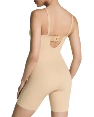 Spanx Suit Your Fancy Strapless Mid-thigh Bodysuit - Honey