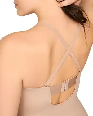 Spanx Suit Your Fancy Strapless Brief Bodysuit - Chai
