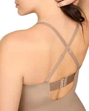 Spanx Suit Your Fancy Strapless Brief Bodysuit - Chai
