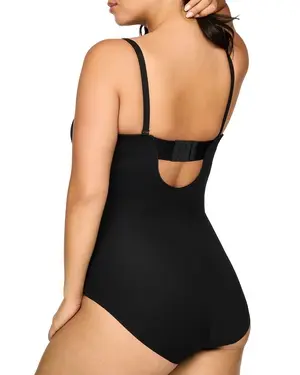 Spanx Suit Your Fancy Strapless Brief Bodysuit - Very Black