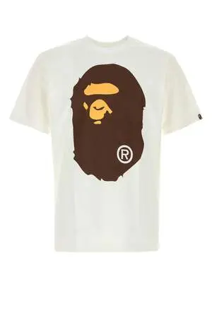 A BATHING APE Cotton Big Ape Head T-shirt - White