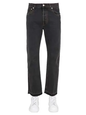 Alexander McQueen Raw Cut Jeans - Black
