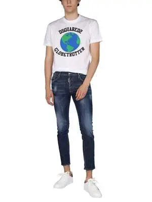 Dsquared2 Globetrotter T-shirt With Print