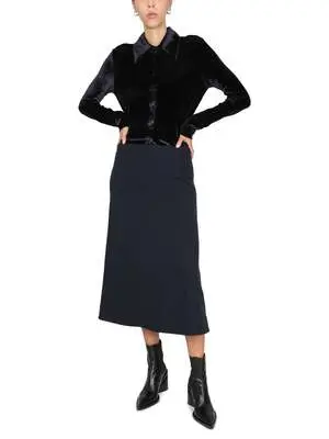 JIL SANDER Wool Flared Skirt