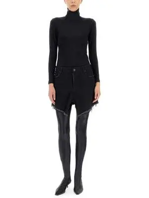 Balenciaga Mini Cut-up Skirt