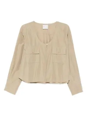 FORTE_FORTE Cotton Blend Blouse - Multicolor