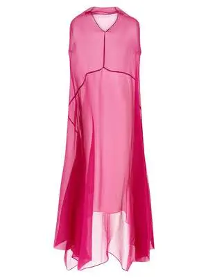 Dries Van Noten Ducy Silk Midi Dress