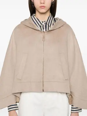 Max Mara Wool Hooded Cape