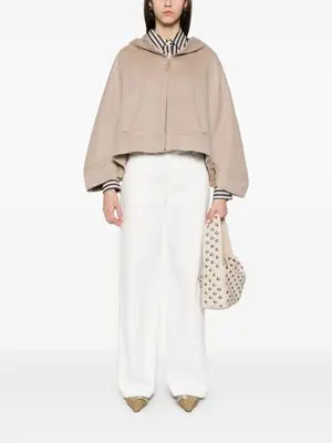 Max Mara Wool Hooded Cape