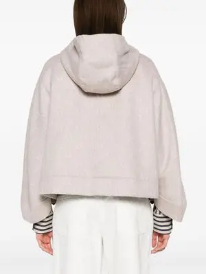 Max Mara Wool Hooded Cape