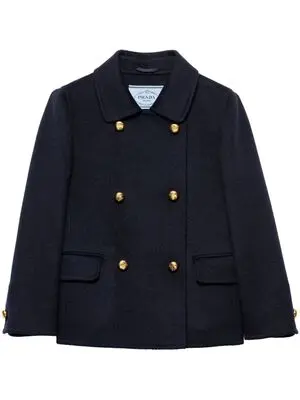 Prada Cashgora Double-breasted Jacket - Multicolor