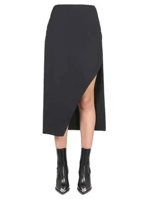 Alexander McQueen Wool And Mohair Skirt - Black