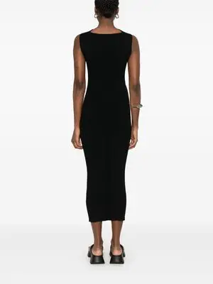 Rick Owens Ribbed Knitted Long Dress