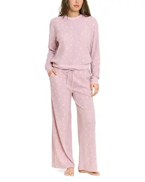 Honeydew Intimates Kickback Long Sleeve Top & Wide Leg Pants Pajama Set