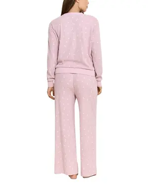 Honeydew Intimates Kickback Long Sleeve Top & Wide Leg Pants Pajama Set