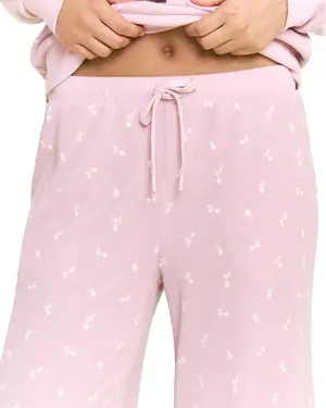 Honeydew Intimates Kickback Long Sleeve Top & Wide Leg Pants Pajama Set