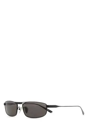 Balenciaga Metal Tag 3.0 Rectangle Sunglasses - Black