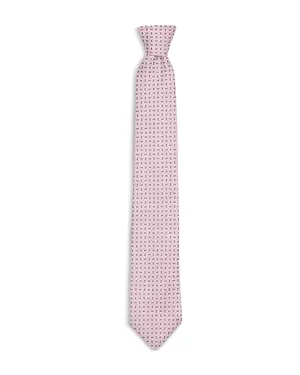 BOSS Classic Dot Tie - Medium Pink