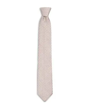 BOSS Classic Dot Tie - Open White
