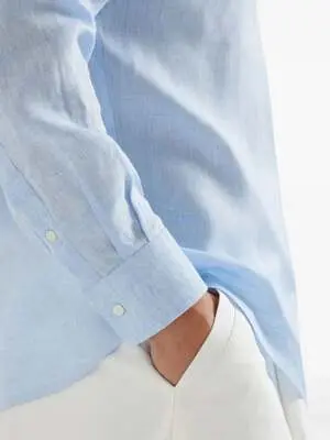 Brunello Cucinelli Linen Easy Fit Shirt