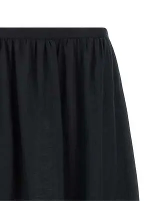 Kiton Fringed Linen Skirt