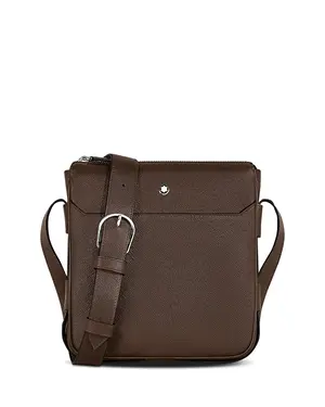 Montblanc Sartorial Leather Vertical Belt Messenger Bag - Brown