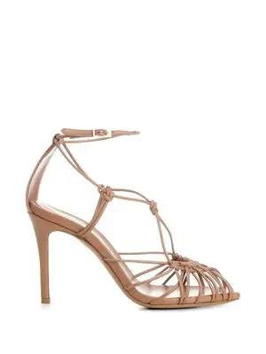 FORTE_FORTE Leather Heel Sandals - Multicolor