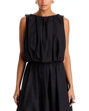 Co Tton Bubble Top - Black