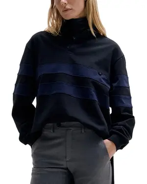DARKPARK Jill Striped Rugby Polo
