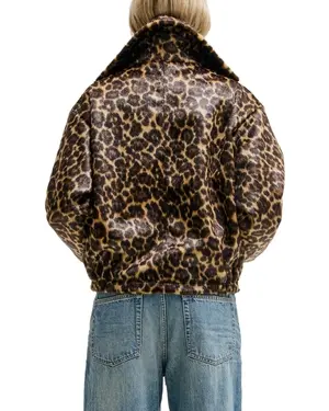 DARKPARK Print Faux Fur Jacket