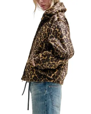DARKPARK Print Faux Fur Jacket