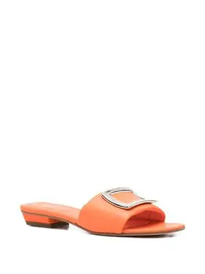 ROGER VIVIER Leather Flat Sandals