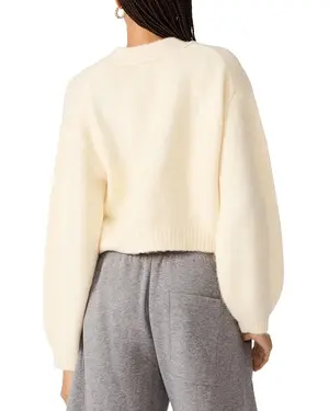 Steve Madden Mica V-neck Button-front Sweater