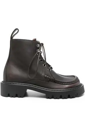Loewe Sierra Leather Lace-up Boots