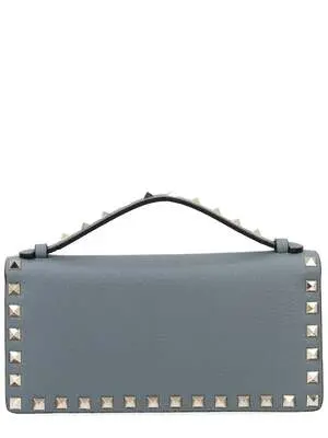 Valentino Garavani Rockstud Leather Wallet With Chain
