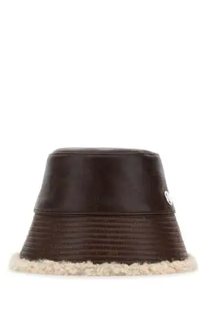 Stella McCartney Synthetic Leather Bucket Hat - Brown