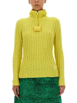 Moncler Jersey Jw Anderson Zip-up Padded Jacket - Yellow