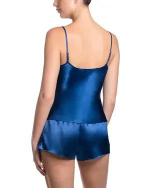 IN BLOOM BY JONQUIL Lace Trim Satin Cami & Shorts Pajama Set