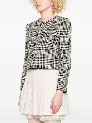 SELF-PORTRAIT Wool Blend Checked Jacket
