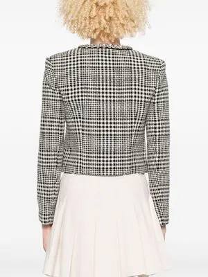 SELF-PORTRAIT Wool Blend Checked Jacket