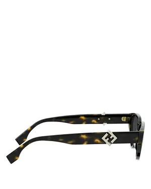 Fendi Ff Diamonds Cat Eye Sunglasses, 57mm