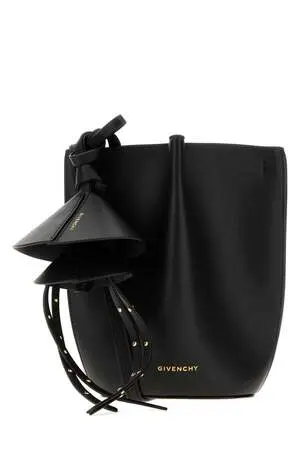 Givenchy Leather Nano Snap Bucket Bag - Black