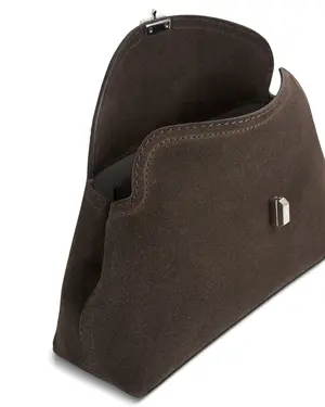 TOTEME T-lock Suede Convertible Clutch