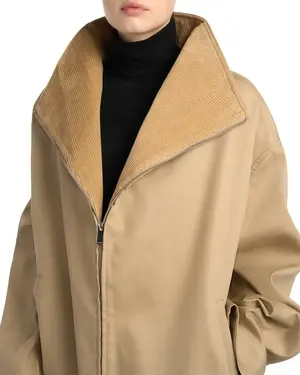 TOTEME Waxed Cotton Zipped Country Jacket