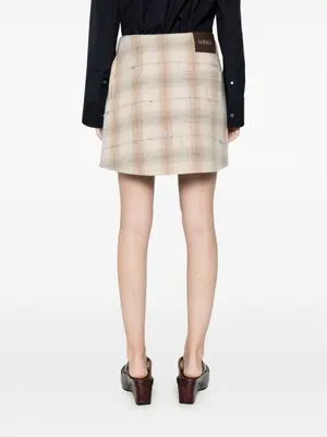 Loewe Wool And Cashmere Mini Skirt