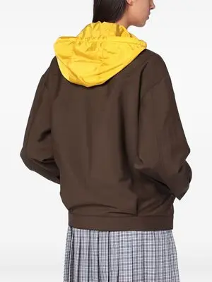 Miu Miu Wool Hooded Jacket