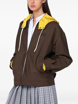 Miu Miu Wool Hooded Jacket