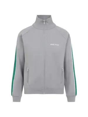 Miu Miu Logo Nylon Cardigan