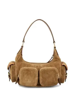 Miu Miu Pocket Velvet Shoulder Bag