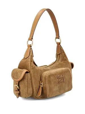 Miu Miu Pocket Velvet Shoulder Bag